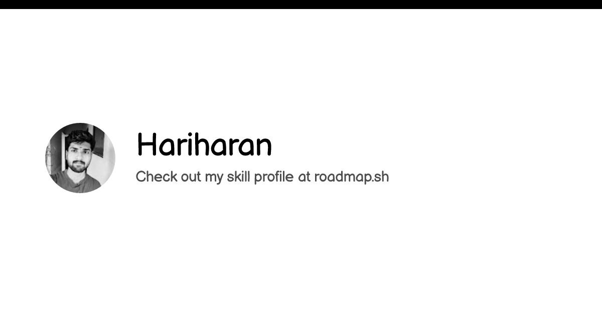 Hariharan Skill Profile At Roadmap Sh