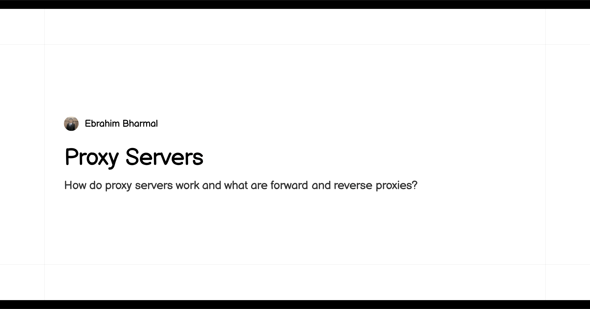 Proxy Servers - roadmap.sh Proxy Servers - roadmap.sh