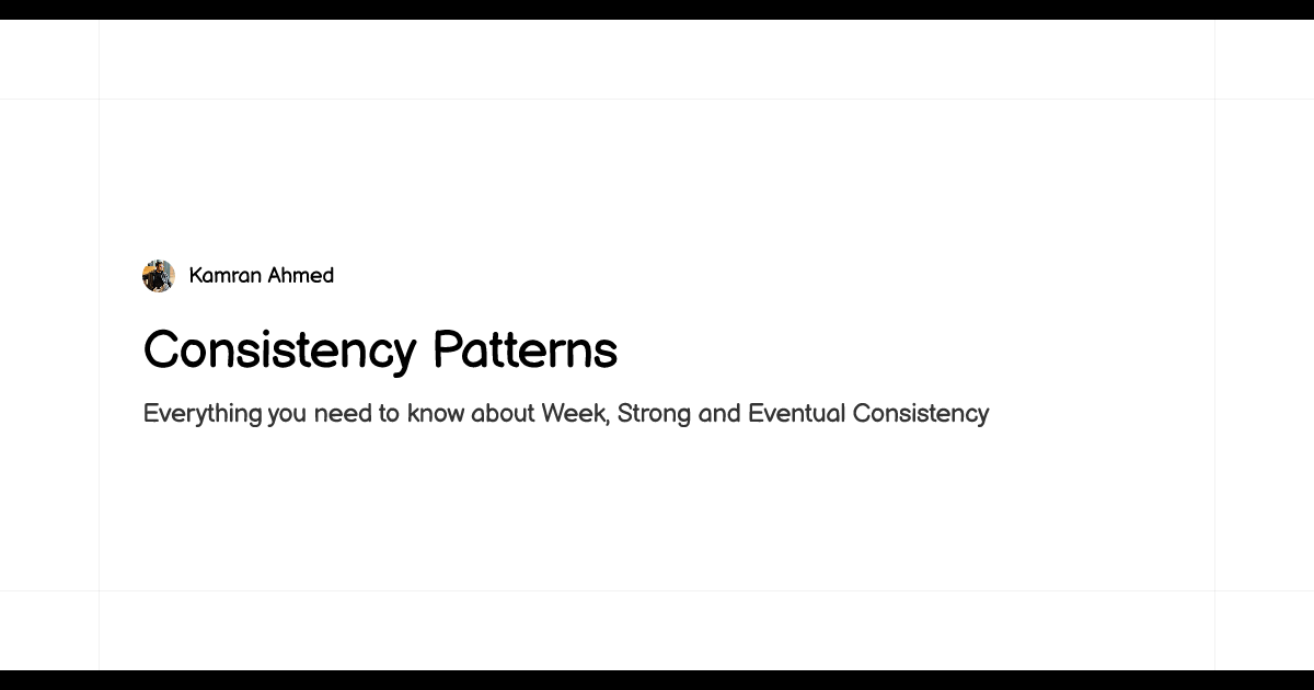 Consistency Patterns - roadmap.sh Consistency Patterns - roadmap.sh